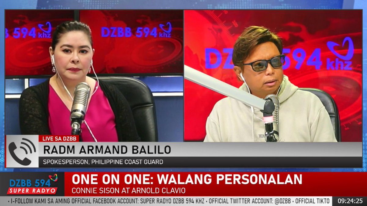 Philippine Coast Guard on Twitter: "RT @dzbb: LIVE sa DZBB: Rear Admiral (RADM) Armand Balilo ...