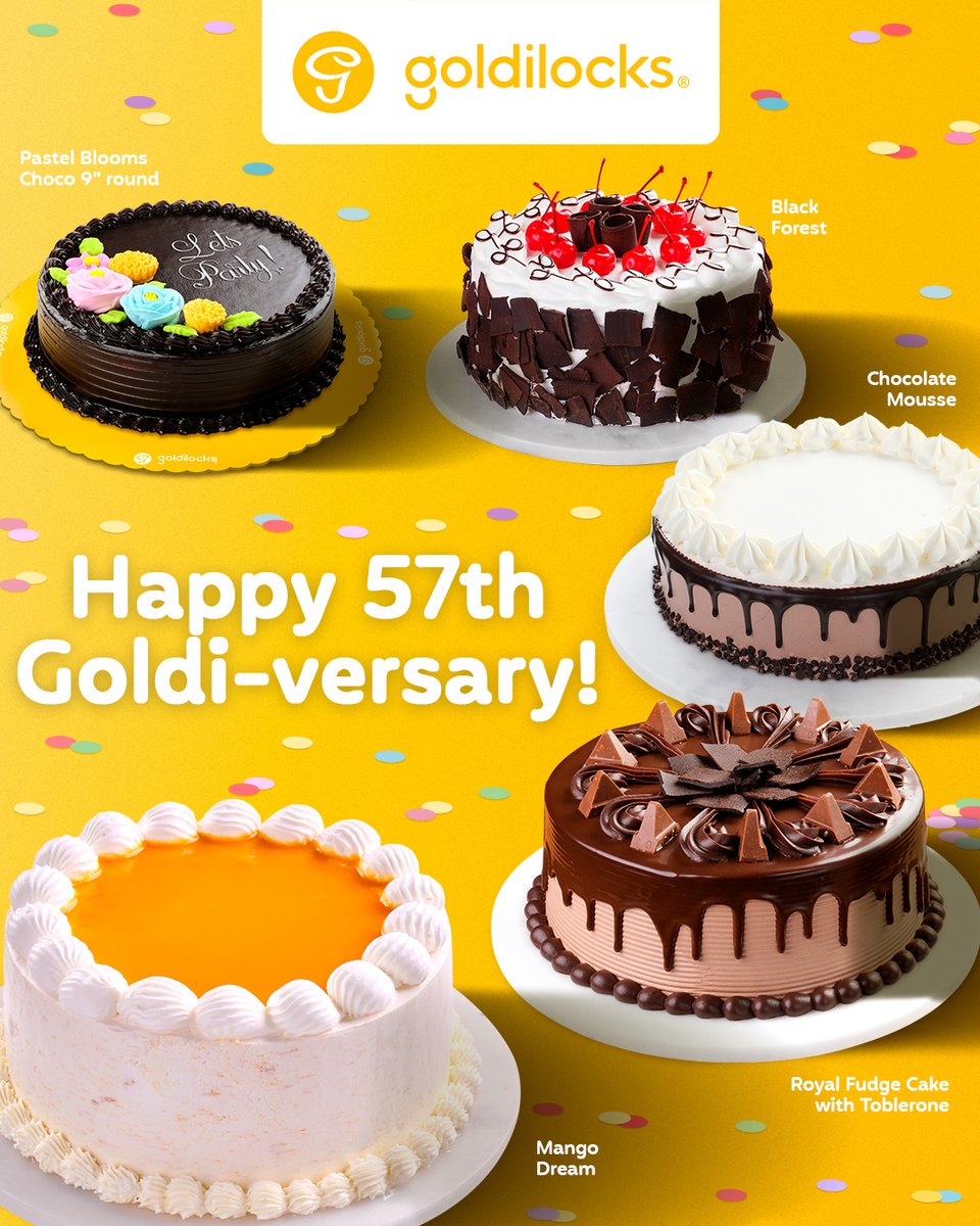 Goldilocks PH on Twitter: "Celebrating in pure GOLDIness! 🤩💛 Celebrate #GoldilocksPH 57th Goldi ...