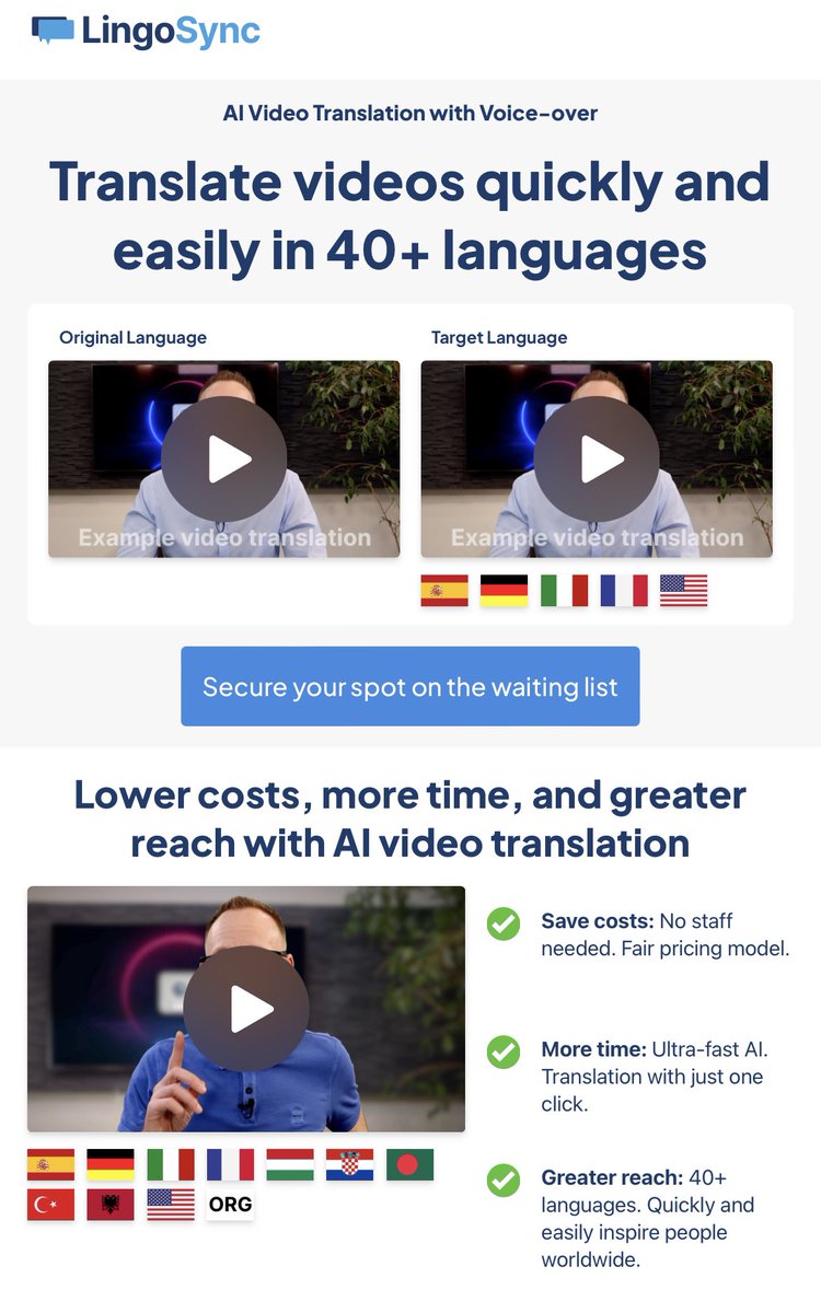 سعيد الكلباني on Twitter: "ترجمة الفيديوهات http://lingosync.ai مدعومة بالذكاء الاصطناعي تتيح ...