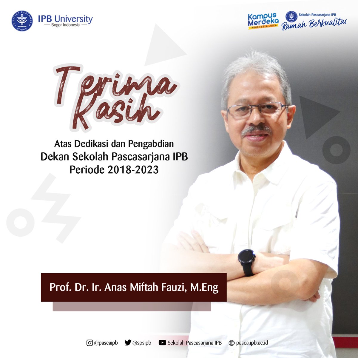 Sekolah Pascasarjana IPB on Twitter: "Sekolah Pascasarjana IPB University mengucapkan terima ...