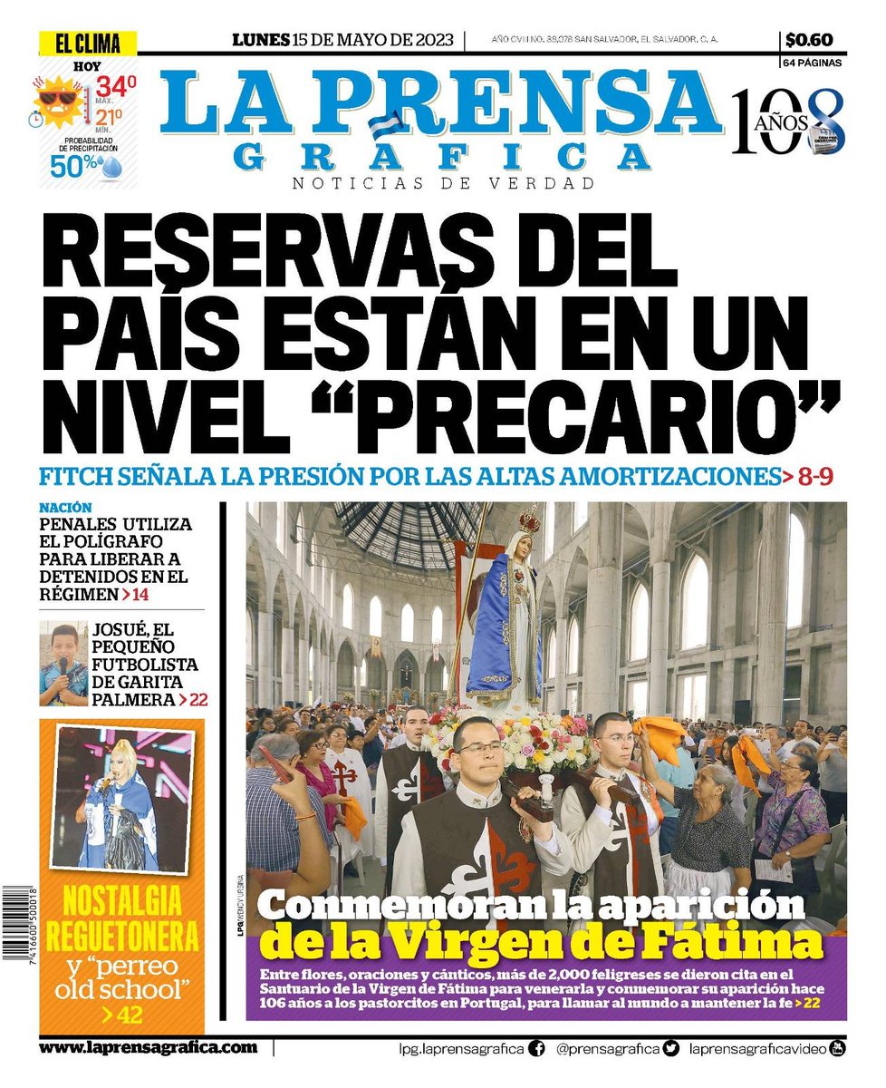 La Prensa Gráfica On Twitter Compartimos La Portada De La Prensa