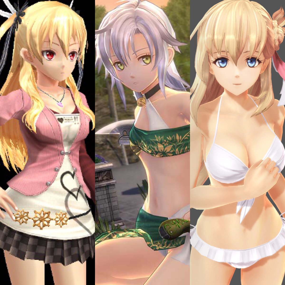 シキハ@黎の軌跡IIクリア&ティアキンプレイ中 on Twitter: "DLCの進化の軌跡😇 3Dに踏み切ったおかげで色んなキャラの服装が見れる😭"