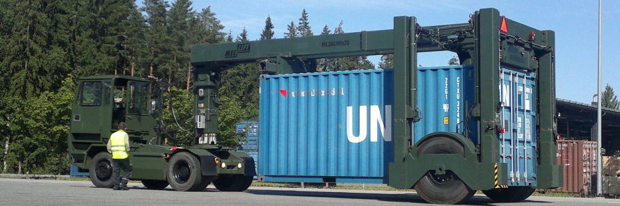 Think Defence on Twitter: "Meclift, a system used for moving containers around over short distances"