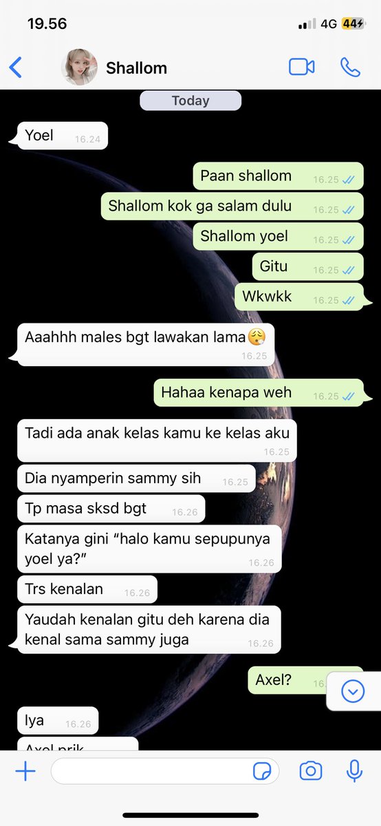 Carol on Twitter: "— ada yang ke kelas shallom"