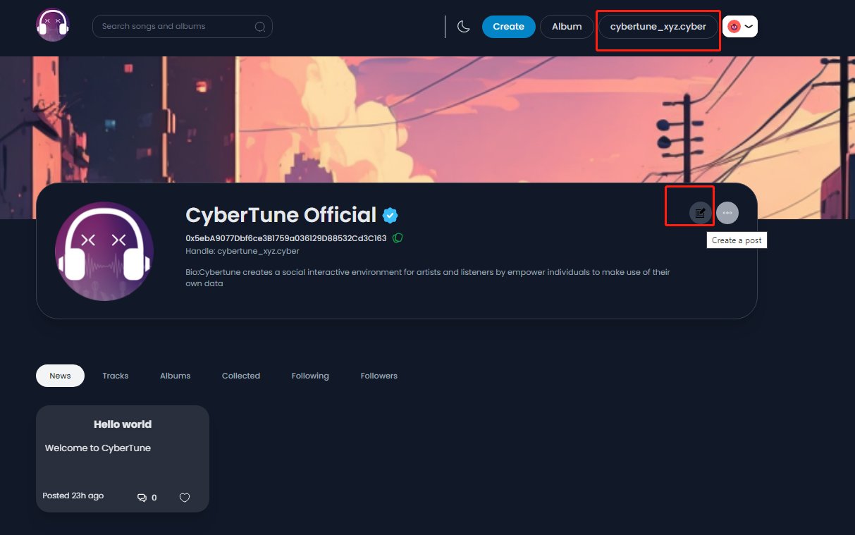 CyberTune on Twitter: "6/10 Task 3: Post a news To share an update, simply click on your ...