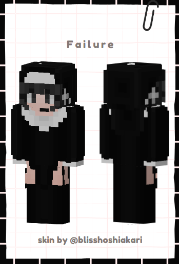 ブリス ~ EMERGENCY COMMS! ♡ on Twitter: "minecraft skins for @FailureTwit ~ ! 🖤🖤 interested for a ...