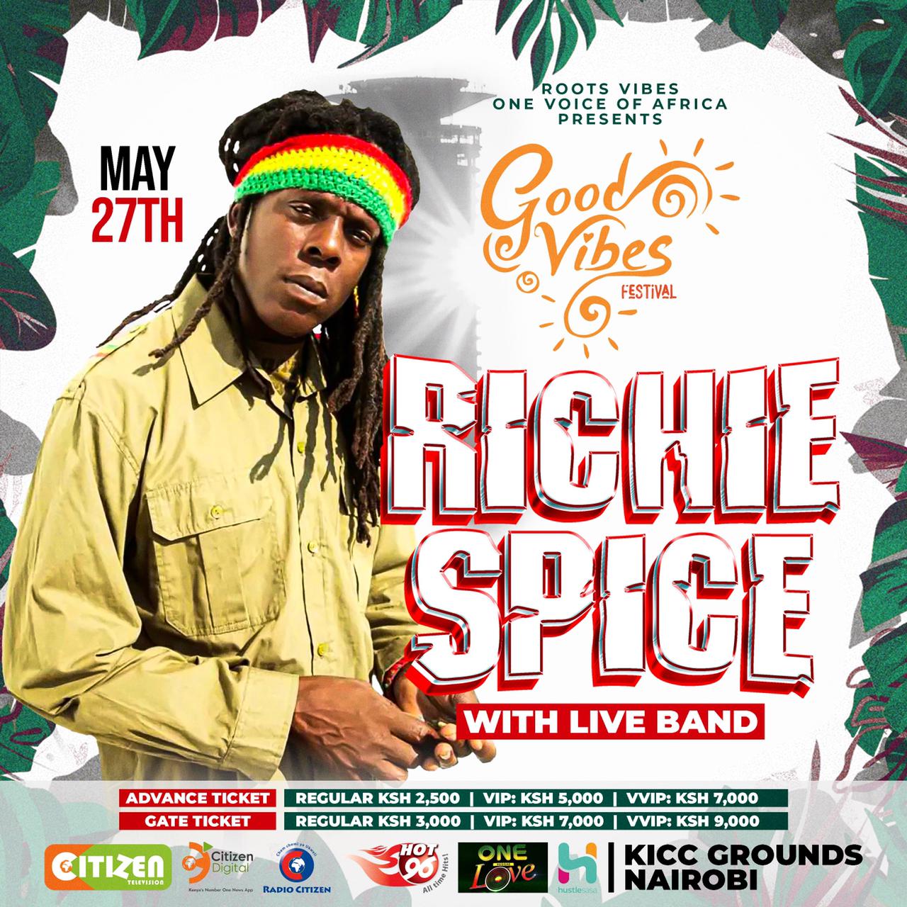 Citizen TV Kenya on Twitter: "Nairobi, Kenya…Are…you...ready?? Reggae legend Richie Spice will ...