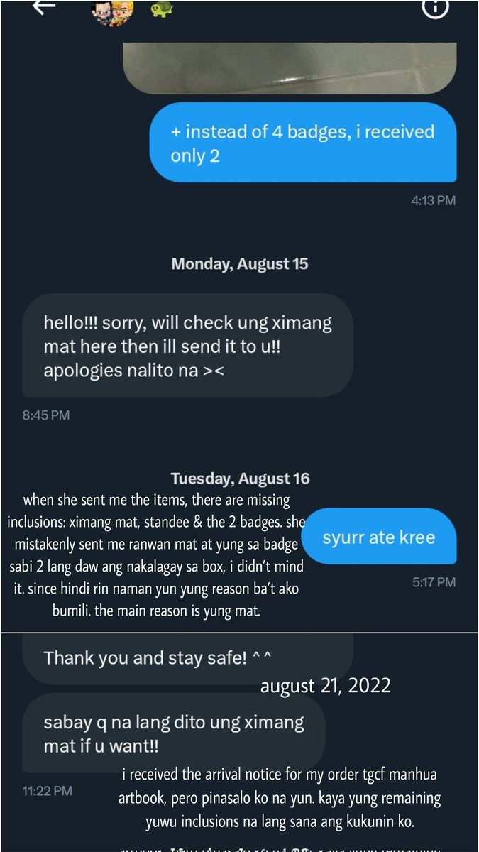 june on Twitter: "What do u expect sa taong mas priority ang order ng friends kesa replyan ang ...