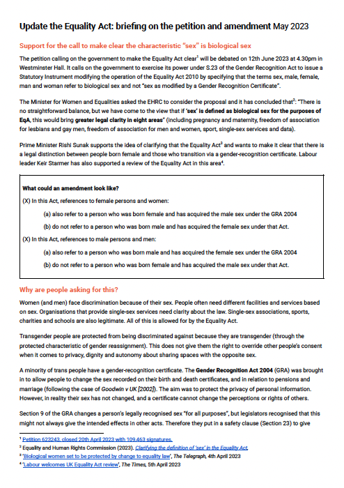 Sex Matters On Twitter They Can Read Our Two Page Briefing On The