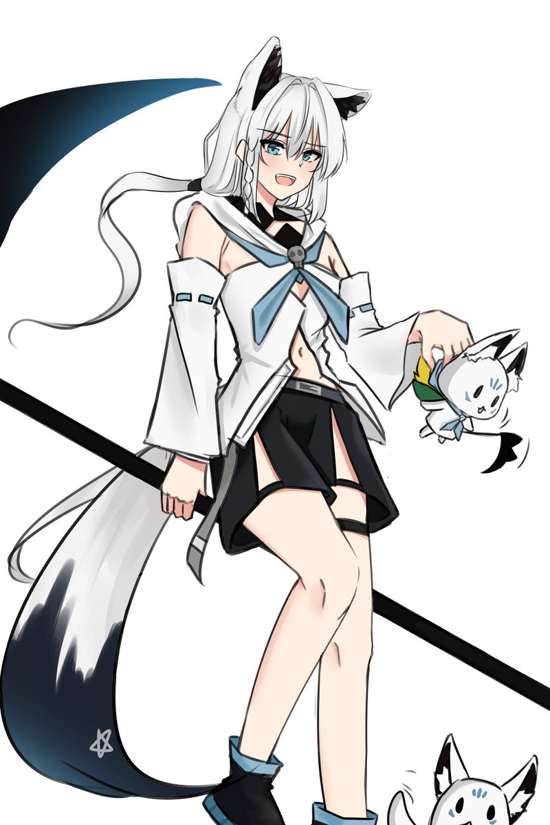 絵フブキ 💀💀」|zkzkのイラスト