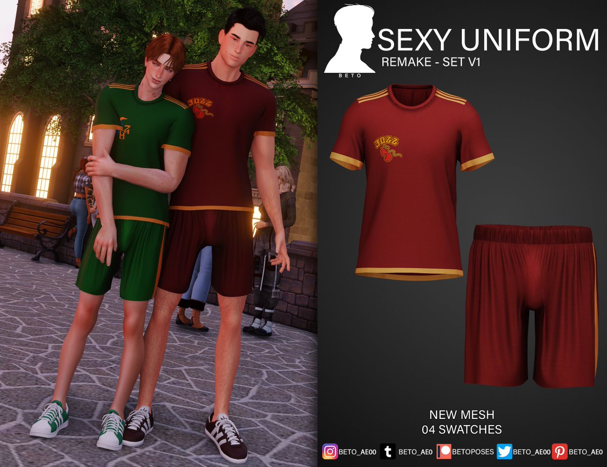 Beto_ae00 on Twitter: "Sexy Uniform - Set Compatible with "Undressable" from @WickedWhims Early ...