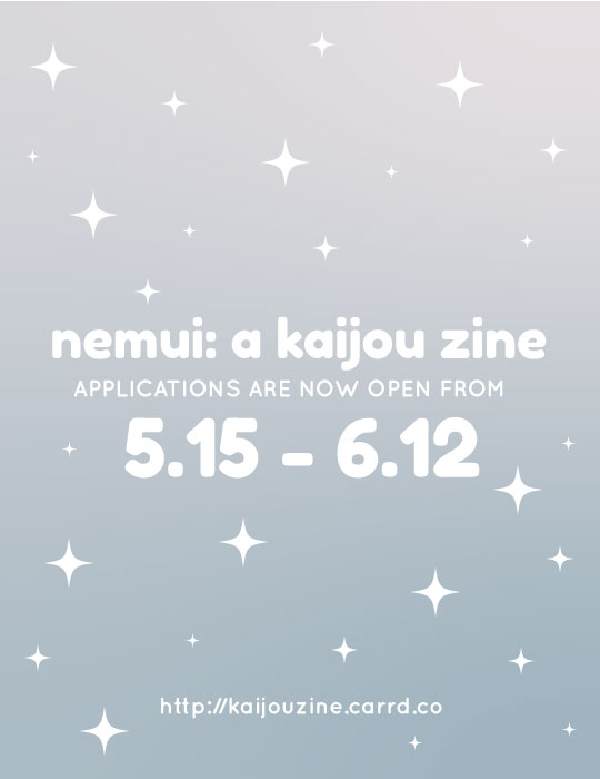 Nemui【ねむい】@ applications are open!! on Twitter: "「 N E M U I 」is a domestic fanzine centered ...