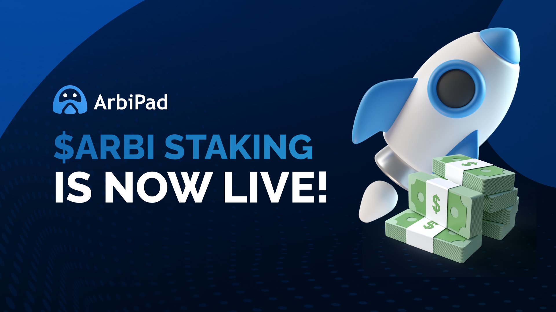 Arbipad on Twitter: "🚀 $ARBI staking is now LIVE! This is an exciting opportunity for you to ...