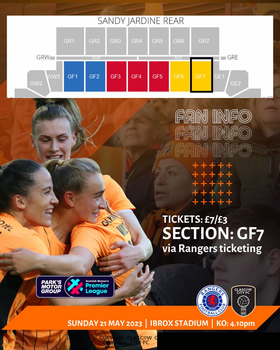 Glasgow City FC 🧡🖤 on Twitter: "ℹ️ 𝐓𝐈𝐂𝐊𝐄𝐓 𝐈𝐍𝐅𝐎 🔸 Glasgow City supporters can purchase tickets ...