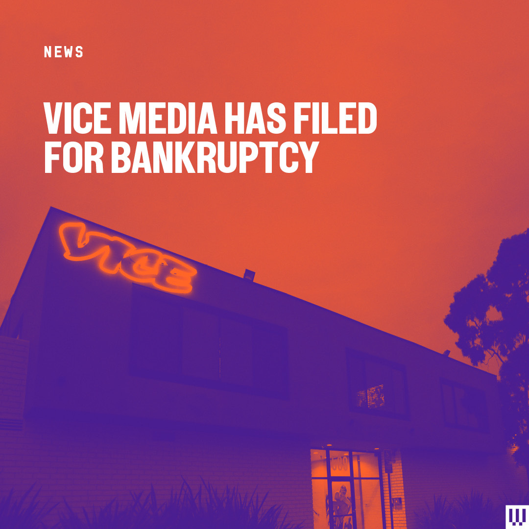 WIRED on Twitter: "Vice Media has filed for bankruptcy. Founded in 1994, the youth-focused media ...