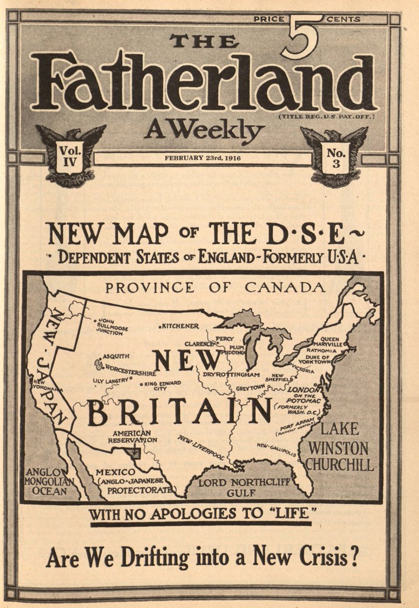 Propagandopolis on Twitter: "The map appeared on the cover of The Fatherland, a pro-German ...