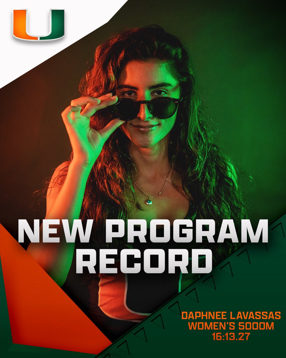Miami Hurricanes Track & Field/Cross Country on Twitter: "Daphnee Lavassas with a huge outing in ...