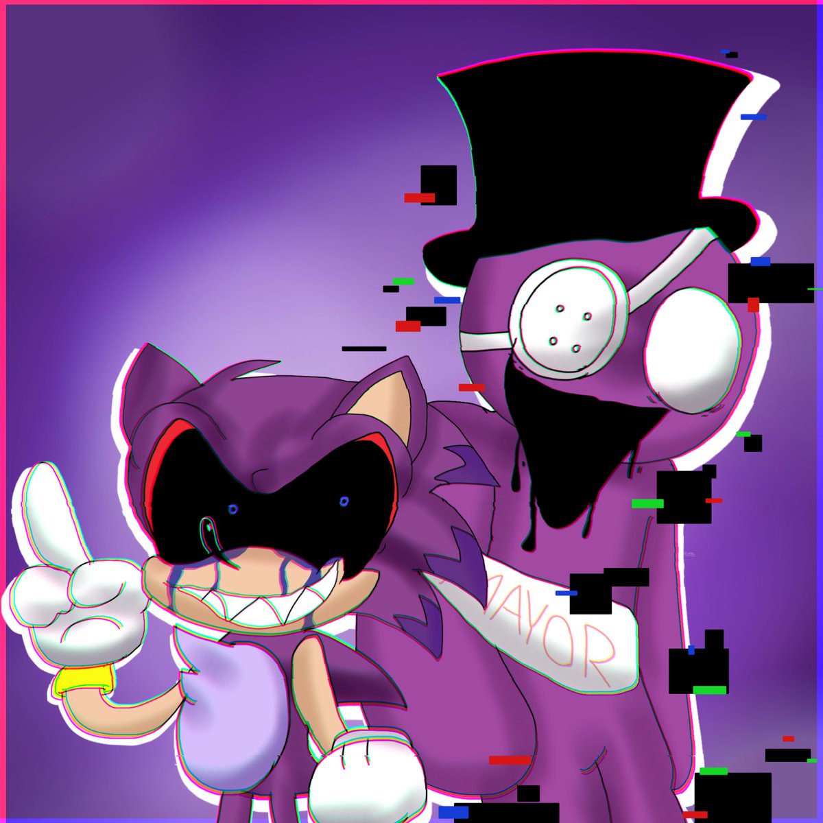 Enzai On Twitter Yall Im Super Scared Rn Sonicexe Rainbowfriends Fnf Fridaynightfunkin