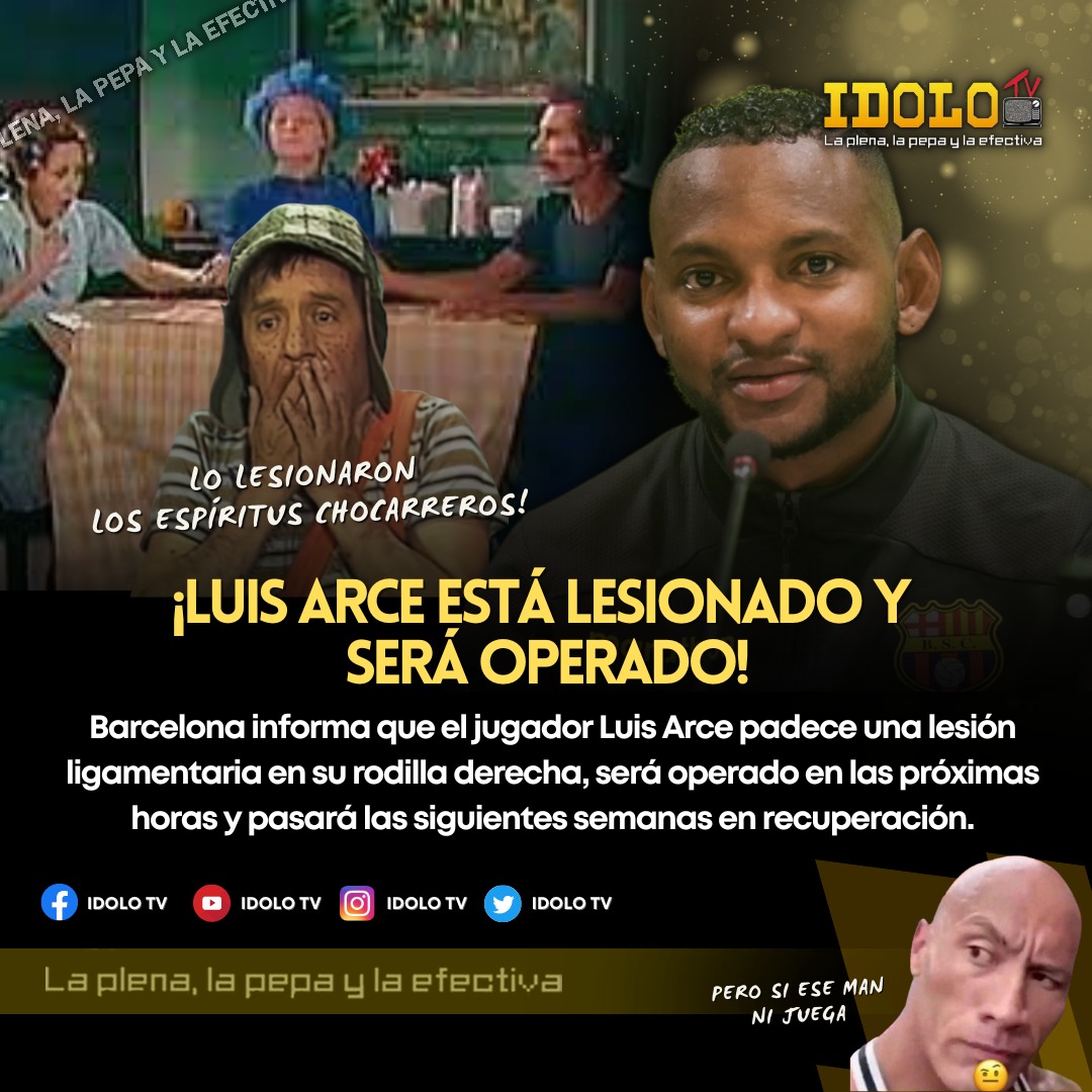 Idolo Tv On Twitter IncreÍble‼️ Luis Arce EstÁ Lesionado Y SerÁ