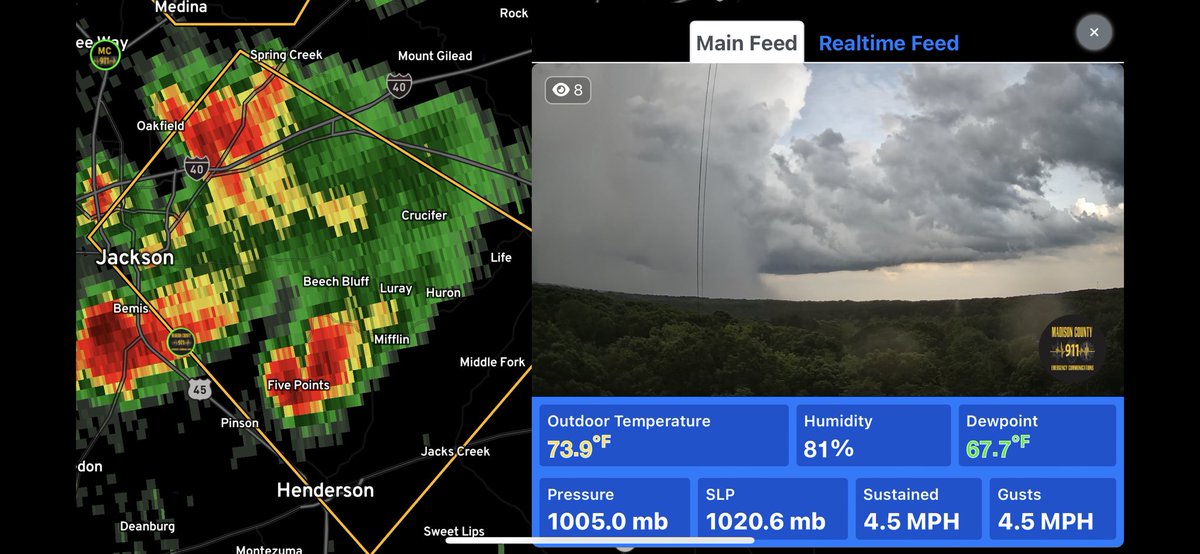 Radaromega On Twitter Severe Thunderstorm Warning Including Jackson