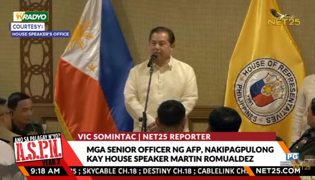NET25 on Twitter: "House Speaker Martin Romualdez, nakipagpulong sa mga senior officer ng AFP ...