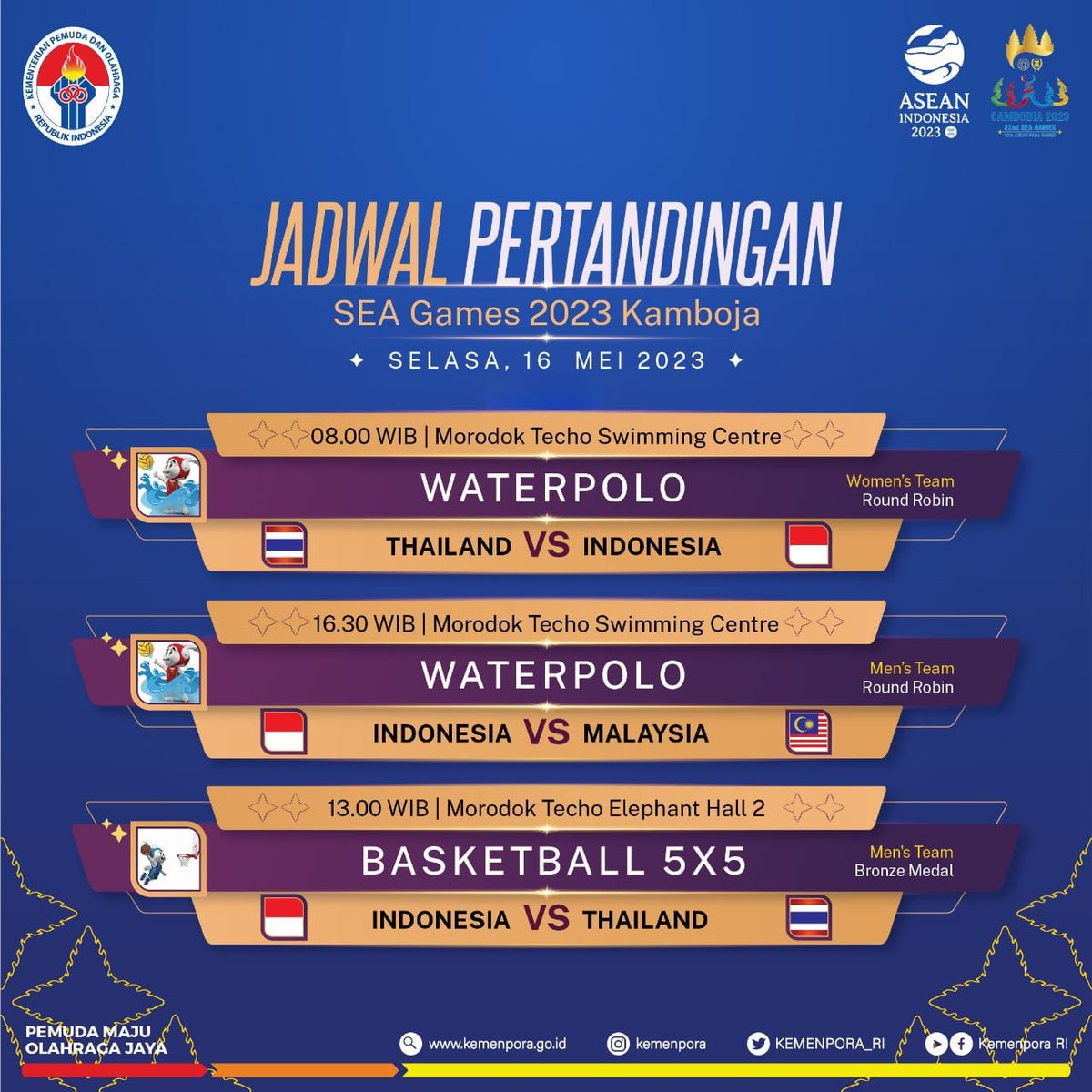 Kemenpora Ri On Twitter Sobatpora Berikut Adalah Jadwal