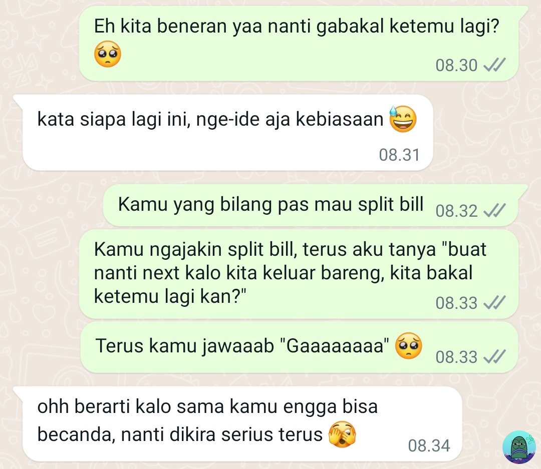 Tanyarl 💚 on Twitter: "💚 aku suka sakit hati kalo lagi nanya serius ...