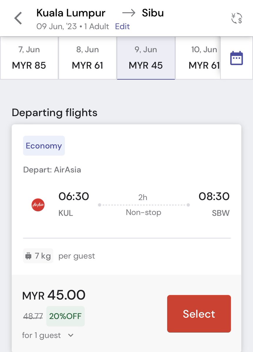 Goondu on Twitter: "KUL - PEN : RM29 KUL - KCH : RM45 KUL - SBW : RM45 KUL - LGK : RM53 KUL ...