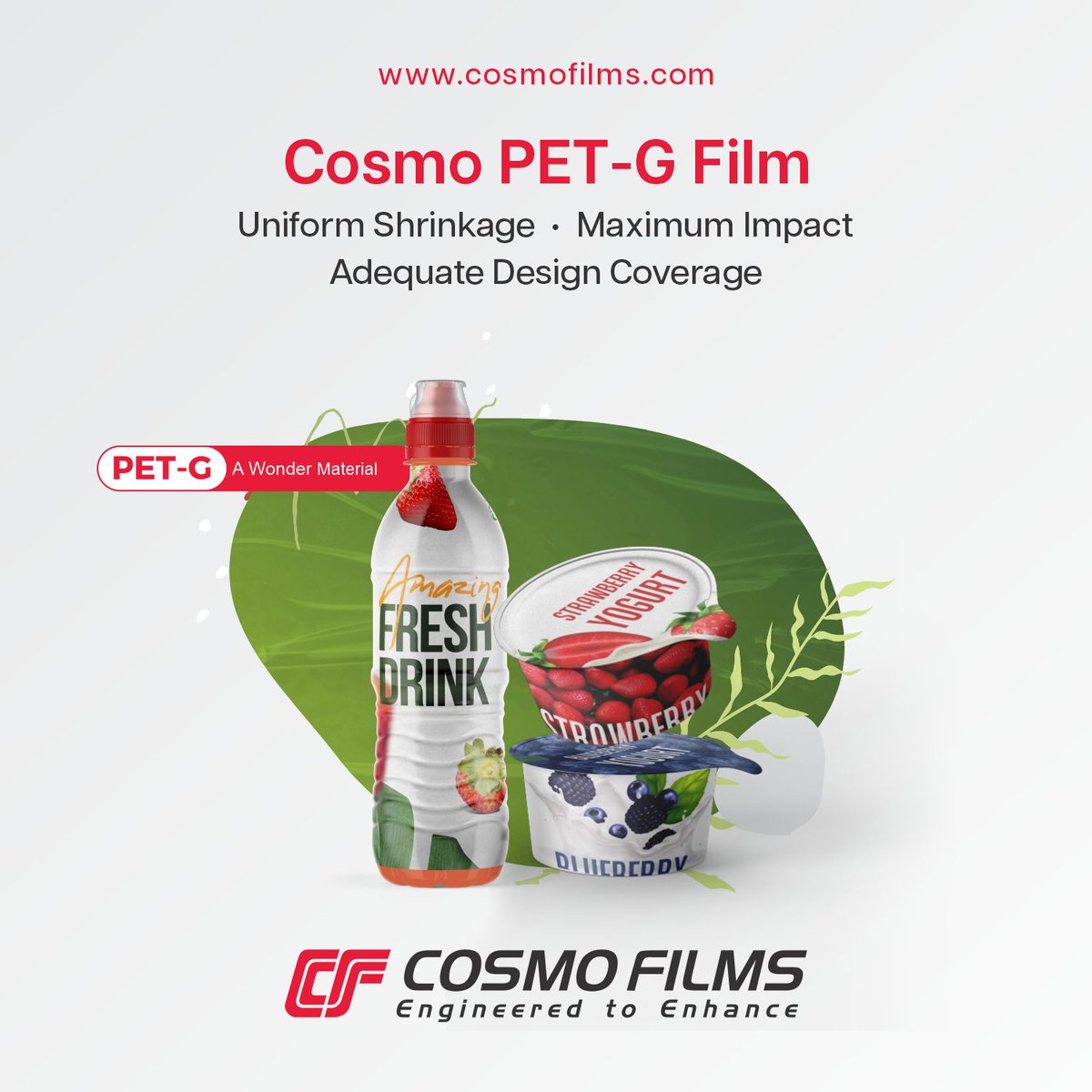 Cosmo Films on Twitter: "Cosmo PET-G Film is excellent for shrink-sleeve applications on glass ...
