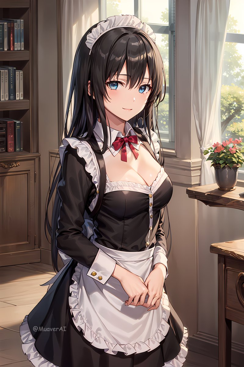 MuaverAI on Twitter: "Maide // Yukino Yukinoshita | MuaverAI #pixiv #AIイラスト My Social: http ...