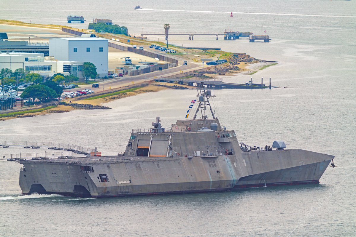 WarshipCam on Twitter: "USS Jackson (LCS 6) Independence-variant littoral combat ship leaving ...