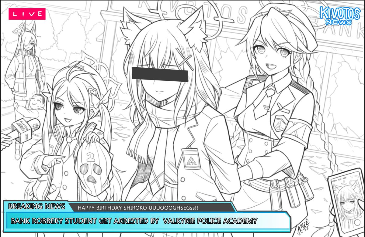 「Shiroko bday #ブルアカ #BlueArchive」Kai E (commission closed)の漫画