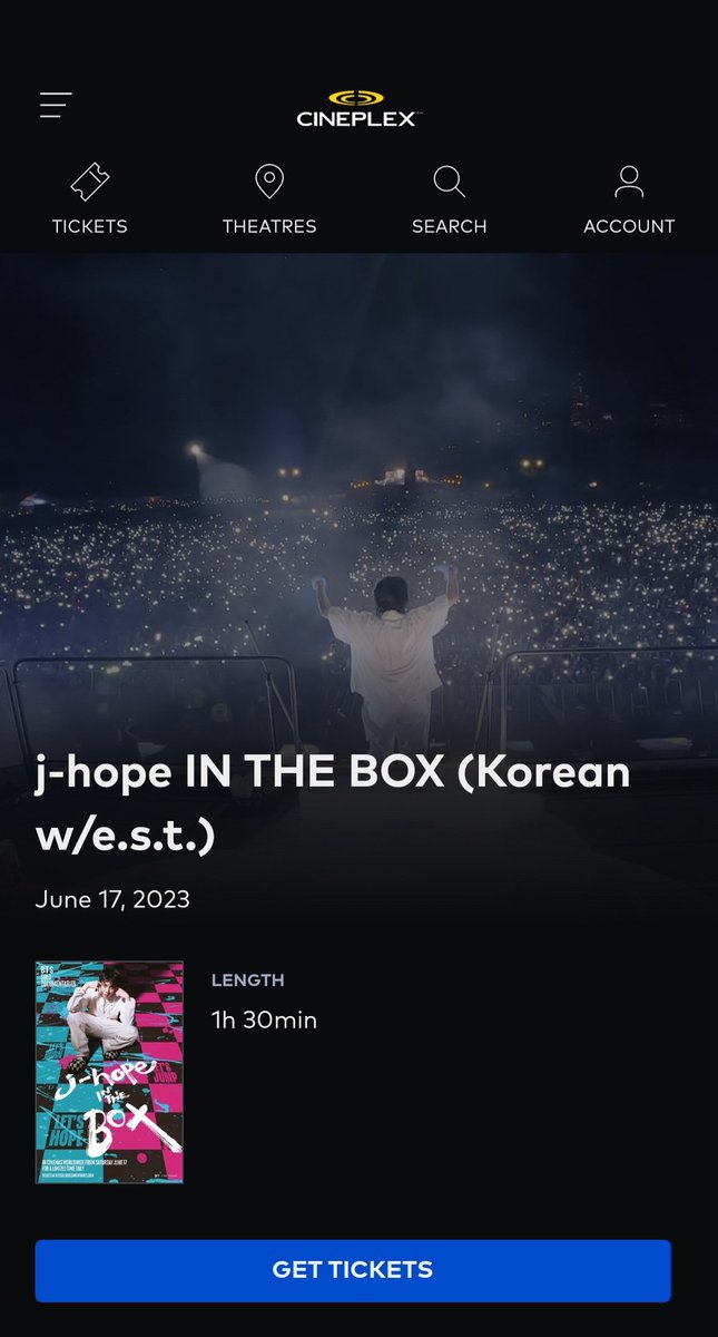 BTS Army Toronto⁷ on Twitter: "j-hope's documentary j-hope in the box movie tickets are also ...
