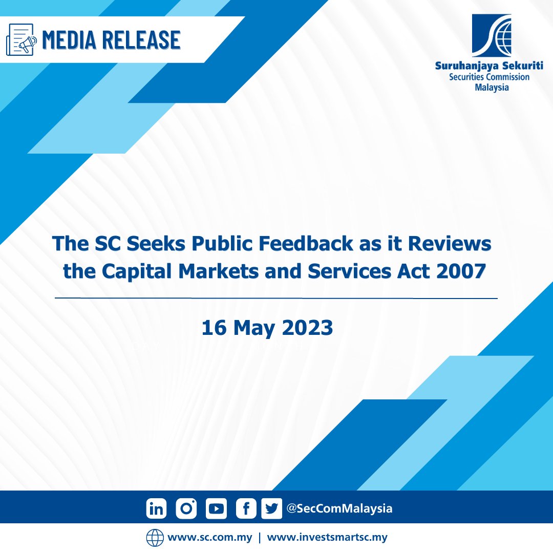 Sc Malaysia On Twitter To Ensure That The Securities Laws Remain Fit