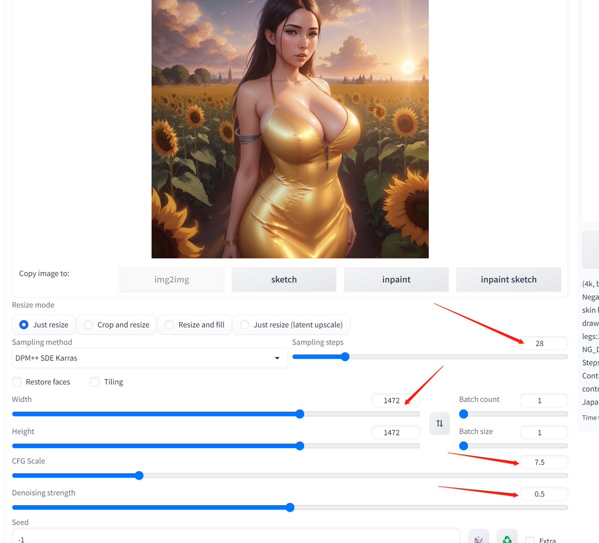 AI BEAUTY on Twitter: "Sampling method: I usually choose DPM++SDE Karras. Sampling steps: 28 ...