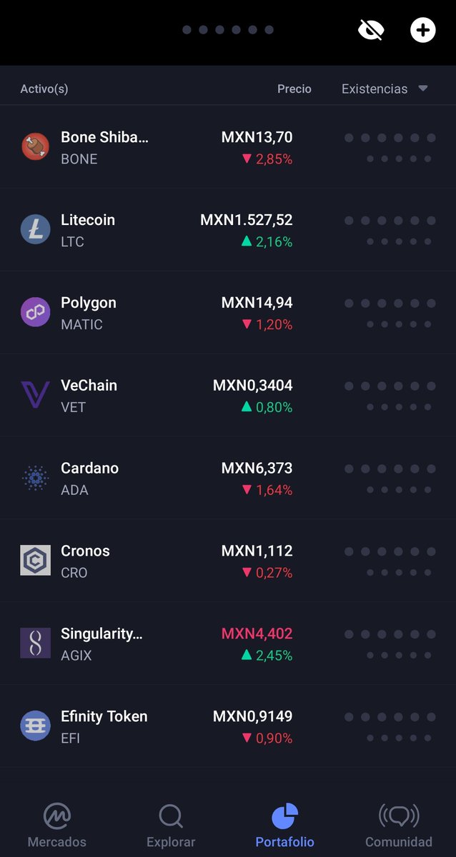 Machito Opresor. on Twitter: "Reestructurando mi portafolio #cripto 😎"