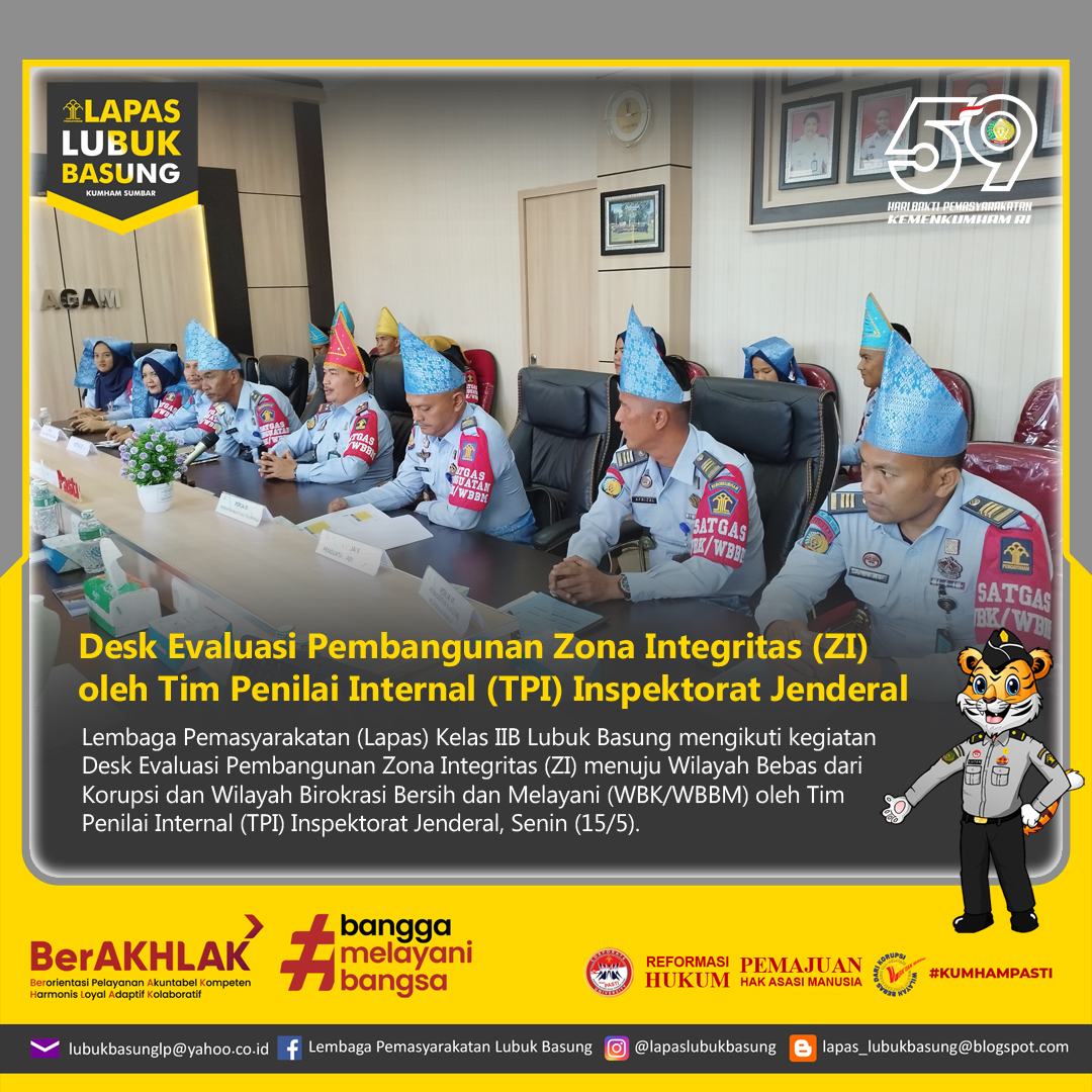 Lapaslubukbasung On Twitter Lapas Lubuk Basung Ikuti Desk Evaluasi