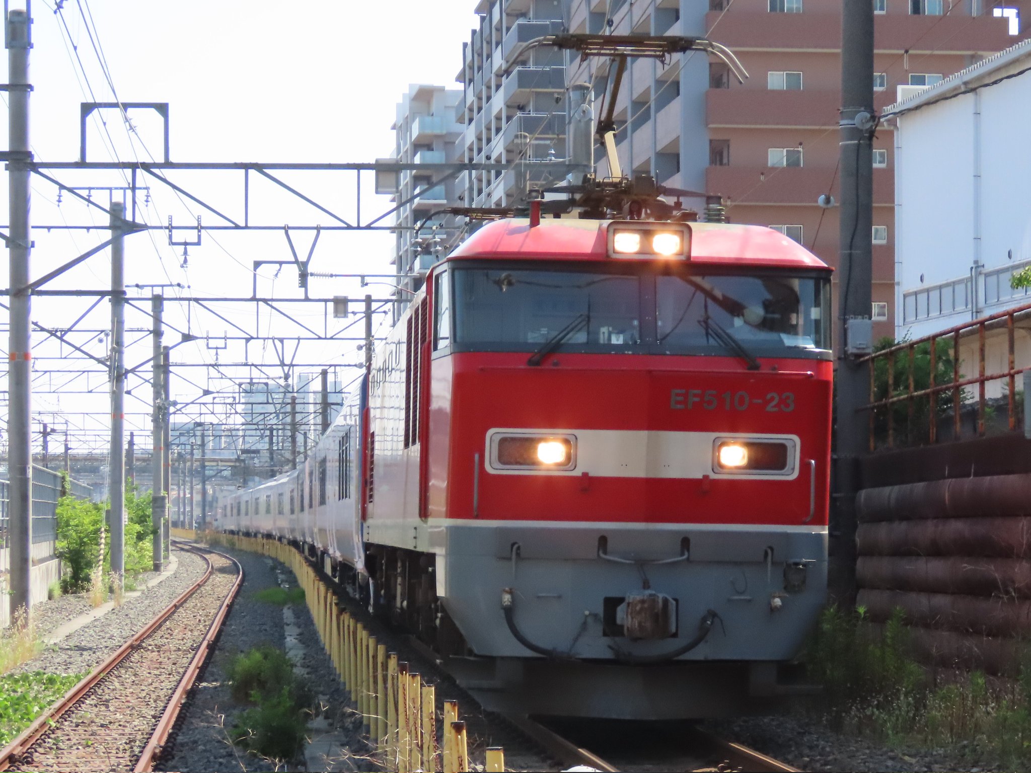 えぬやま on Twitter: "5/16 JR貨物EF510形EF510-23+JR北海道737系C-8~C-13編成 8561レ 秋田貨物タ行(→9667レ) 吹貨東からEF510-23 ...