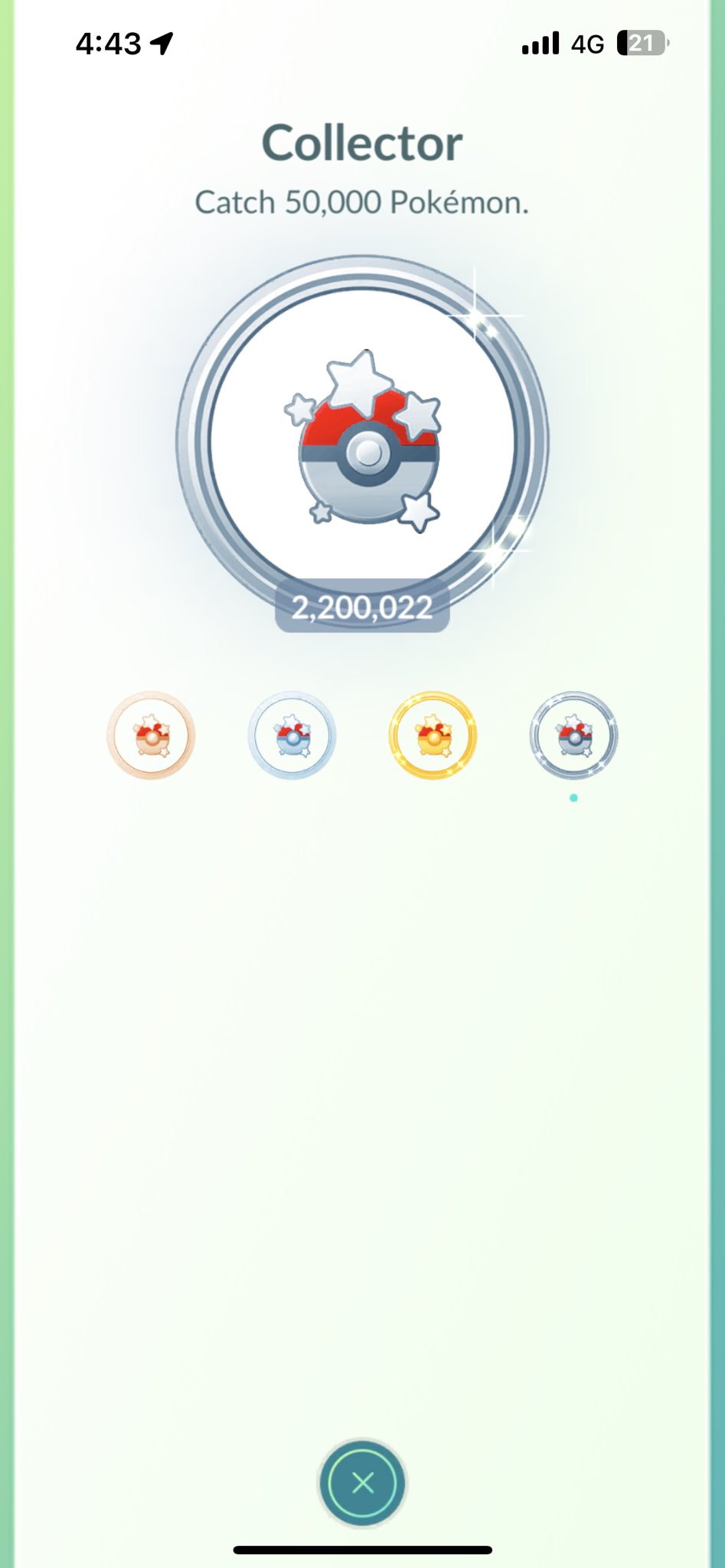 Caught Pokemon Screen