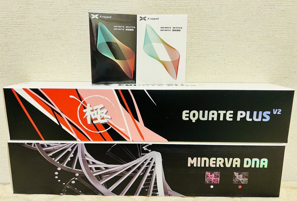 LRocky on Twitter: "X-raypad EQUATE PLUS V2とMINERVA DNAを購入しました。スピードよりのものとコントロール特化のかなり違う性能の2枚ですが ...