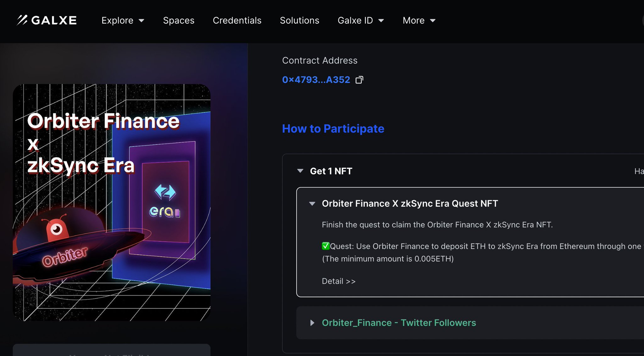 toraneko ｜Crypto X AI 🐐 on Twitter: "🔴 Orbiter X zkSync Era NFT 🔴 "BIG"な報酬がもらえる？🤔 ⏰ ~5分 🔸 6/15締切 ...