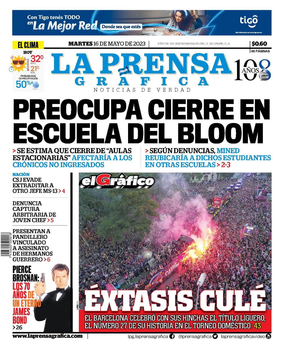 La Prensa Gráfica On Twitter Compartimos La Portada De La Prensa