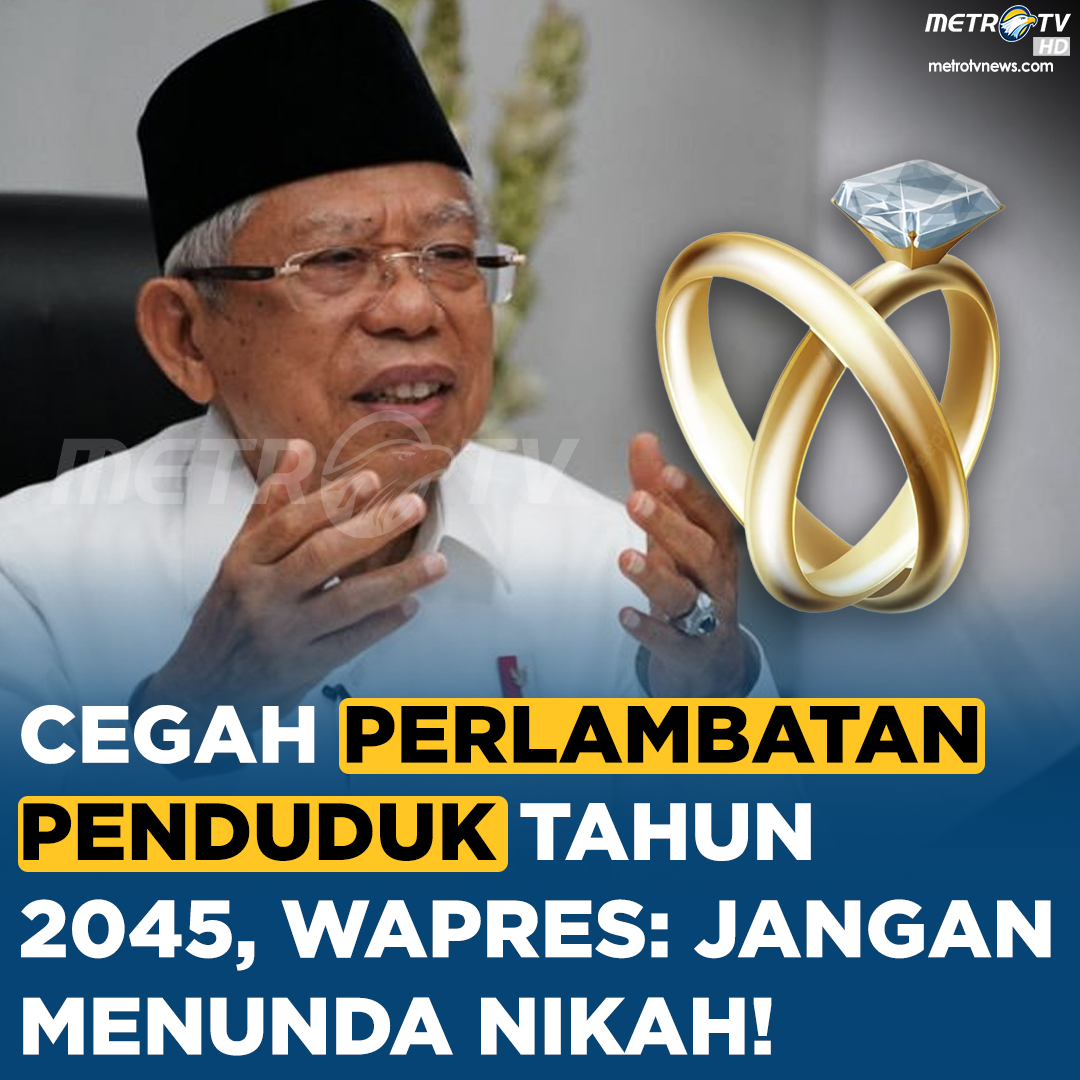 METRO TV on Twitter: "Wakil Presiden Ma'ruf Amin (@Kiyai_MarufAmin) mengatakan jumlah penduduk ...