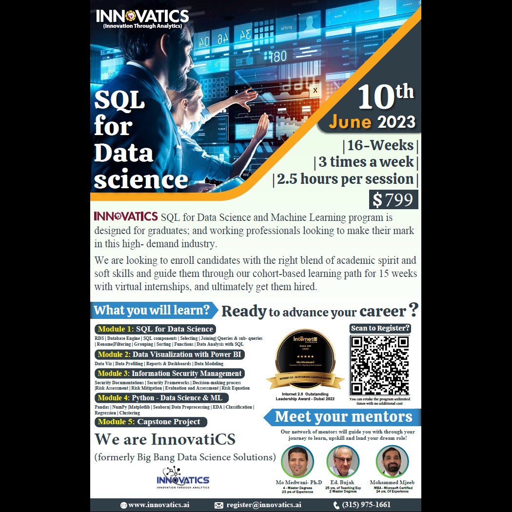 Kirk Borne on Twitter: "Registration is open for InnovatiCS (formerly Big Bang Data Science ...