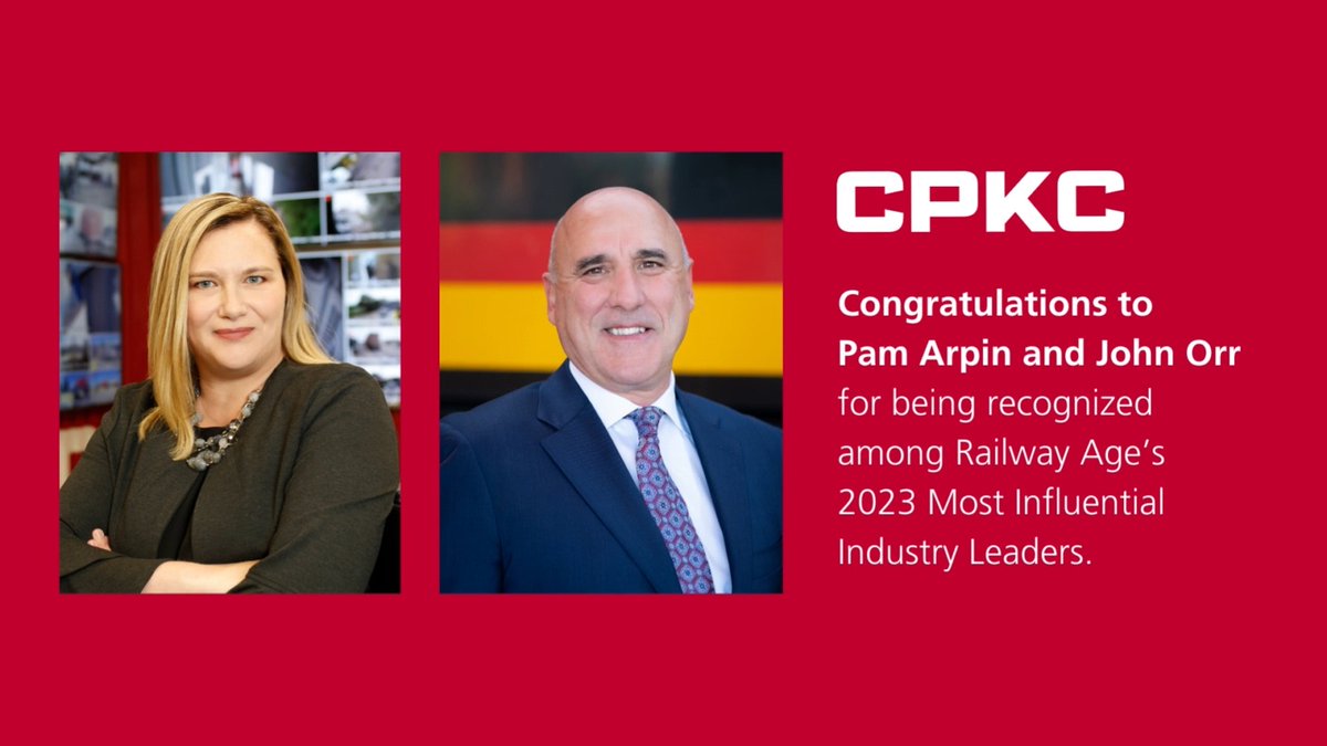 CPKC on Twitter: "Congratulations to Pam Arpin, VP and Chief Information Officer, and John Orr ...