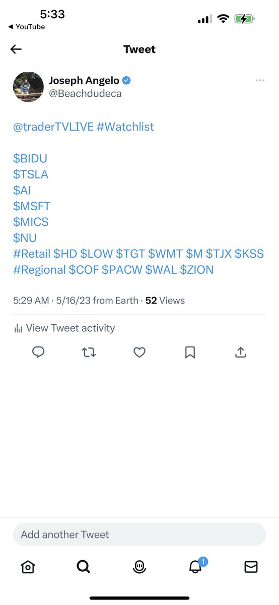 Joseph Angelo on Twitter: "May 16 #Watchlist $BOIL $YANG $COIN $TSLA $SPXS $SOXS $SQQQ $NU $DAC ...