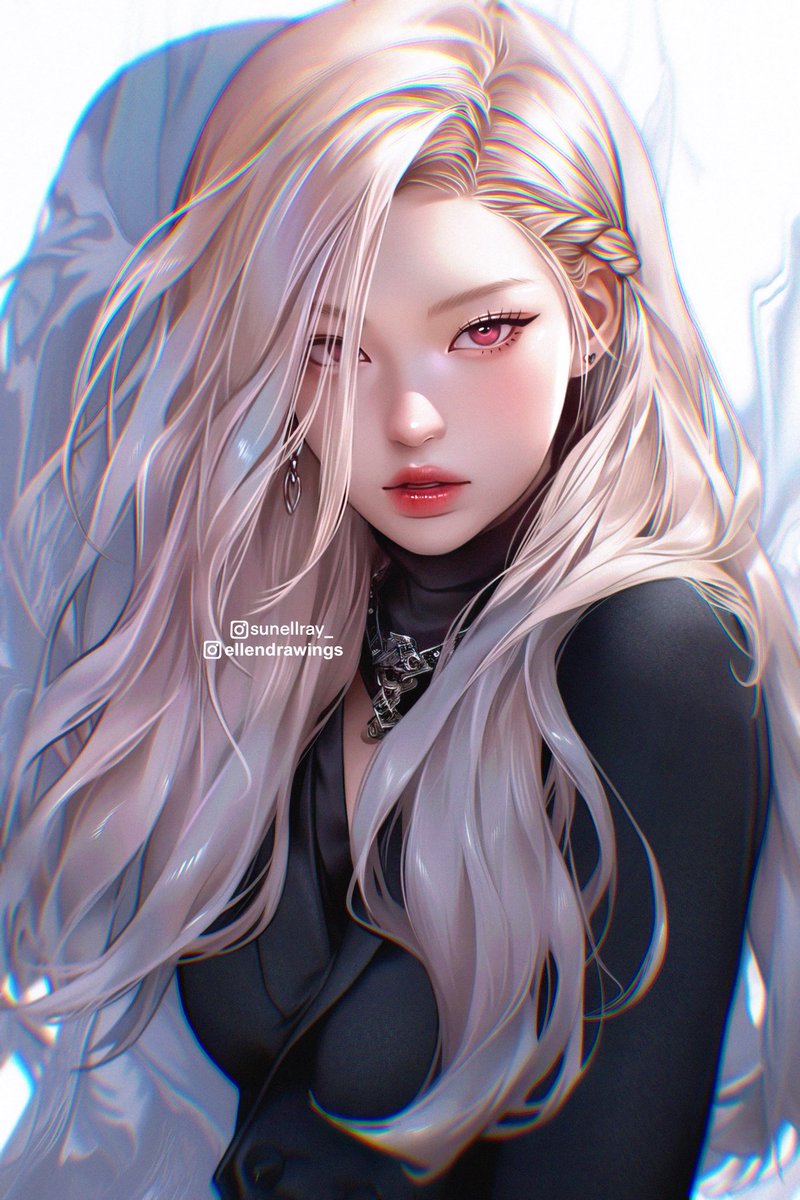 EllenDrawings on Twitter: "Rosé as manga character🌹 AI&Procreate #BLACKPINK #Rosé # ...