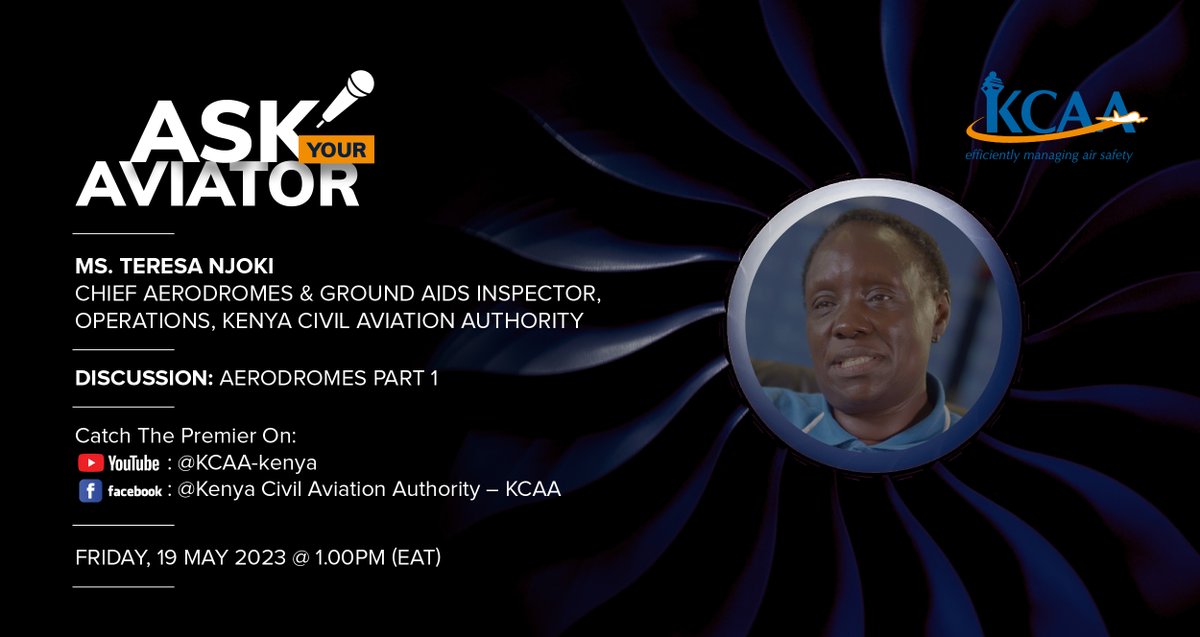 Kenya Civil Aviation Authority on Twitter: "Ms. Teresa Njoki, Chief Aerodromes and Ground Aids ...