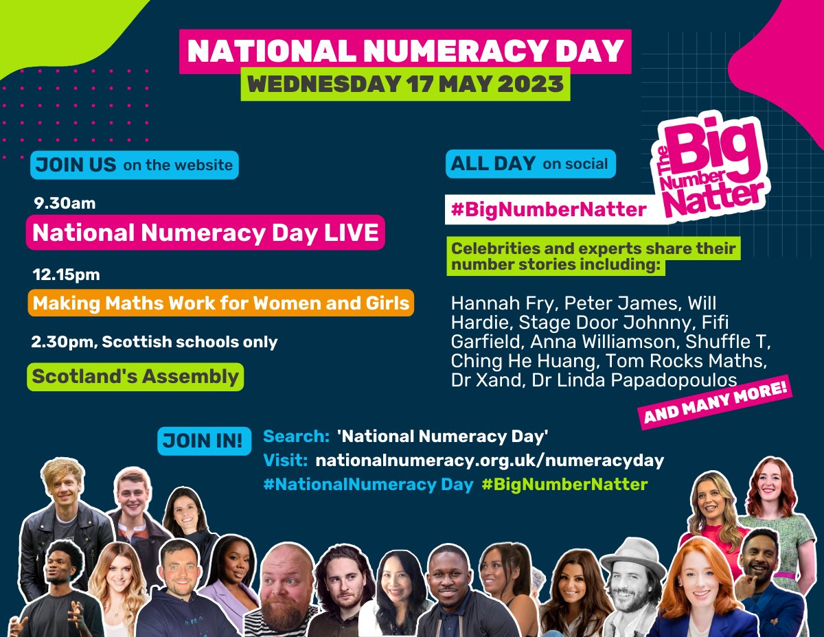 Dr Tom Crawford on Twitter: "Tomorrow is @Nat_Numeracy Day 2023 and I'm delighted to be taking ...