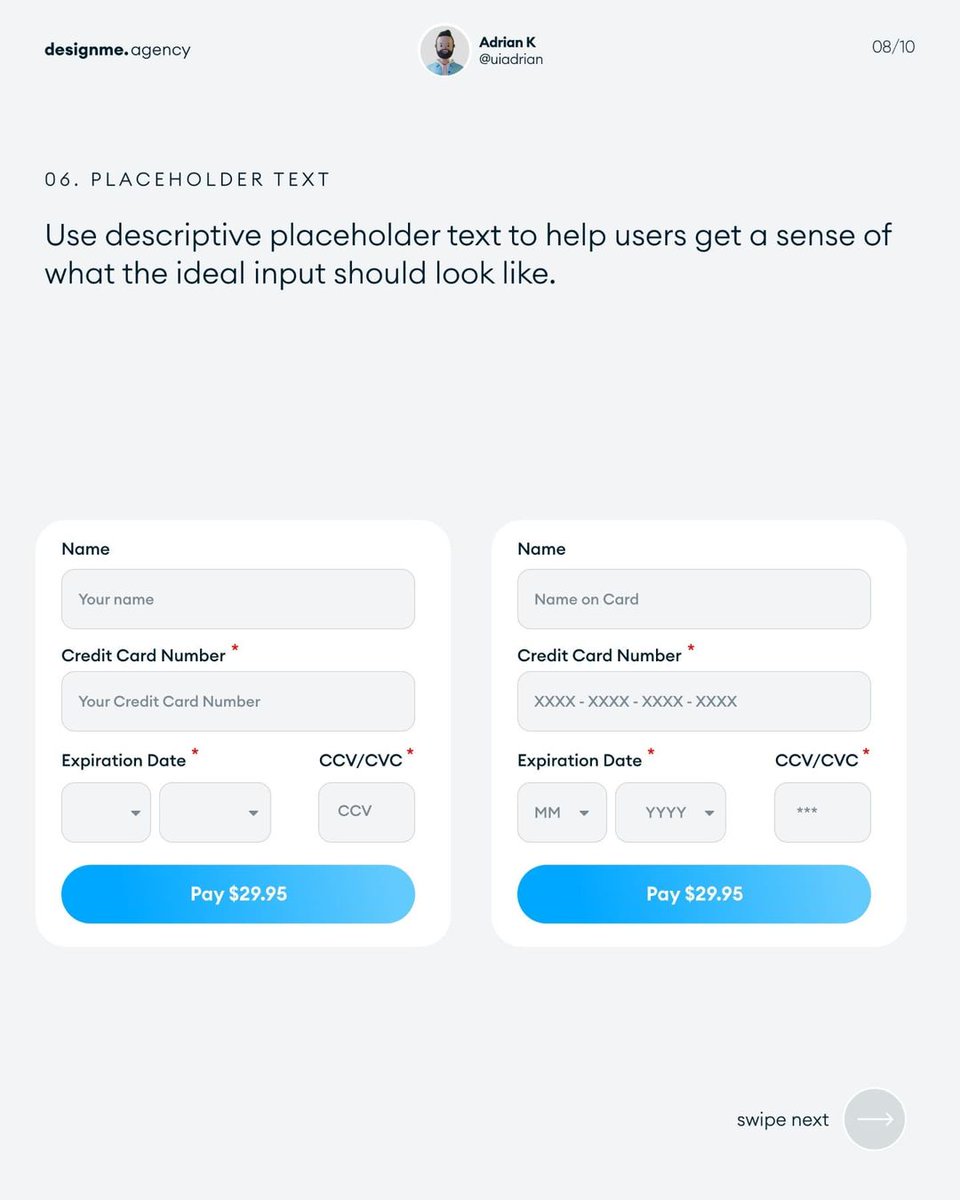 How to design better forms 👇👇👇 - Thread from UI Adrian @uiuxadrian - Rattibha